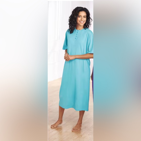 Cozee Corner | Intimates & Sleepwear | Cozee Corner Henley Nightshirt ...